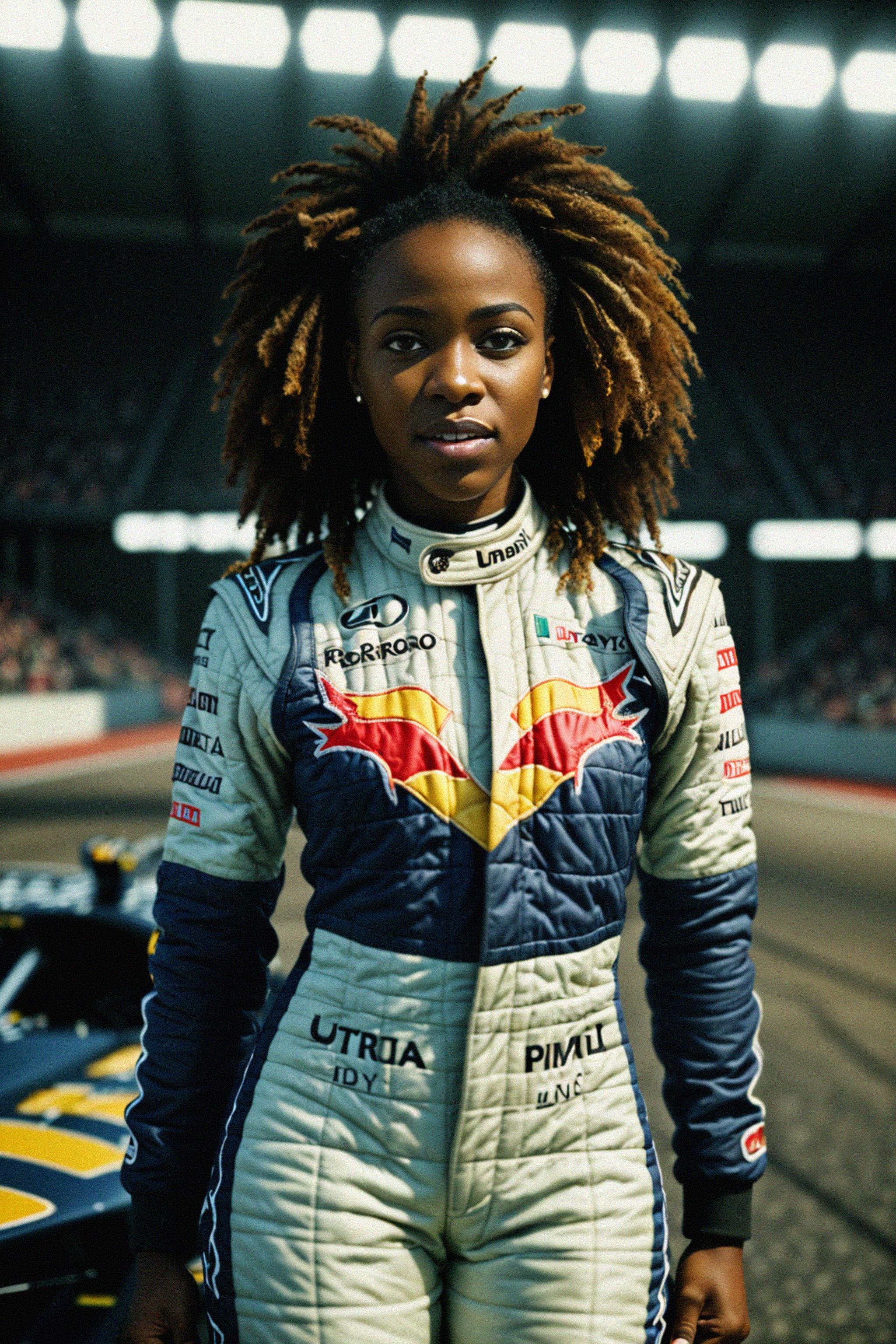 Ultra realistic photograph of woman as Formula 1 race driver - #7569814 ...