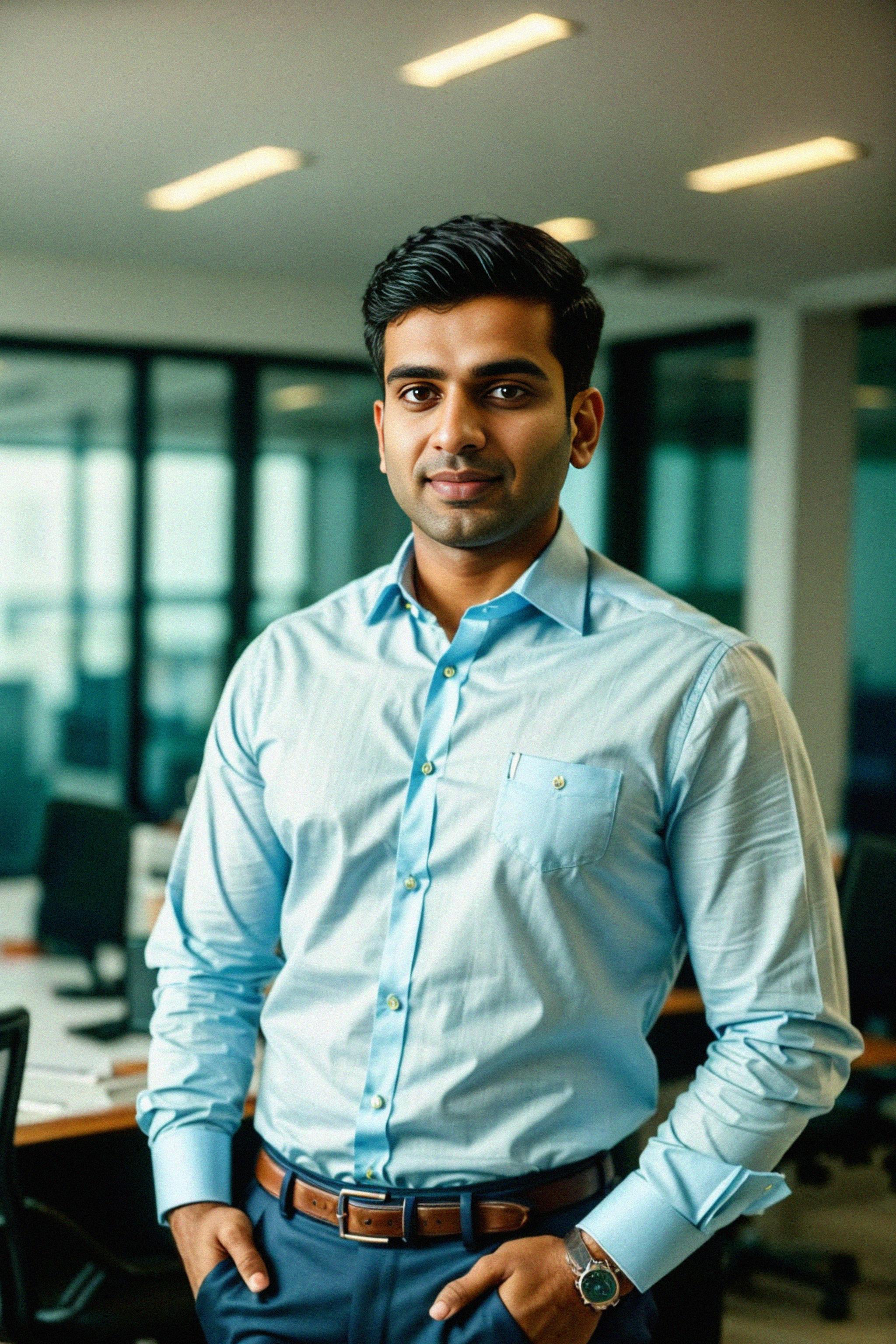 Wide LinkedIn profile photo of a professional business man as a ...