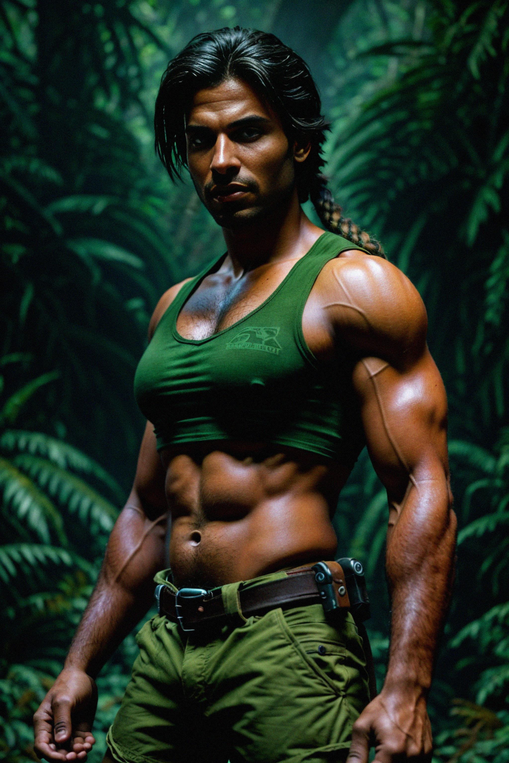 Man as masculine male sidekick of Lara Croft in Tombraider, in ...