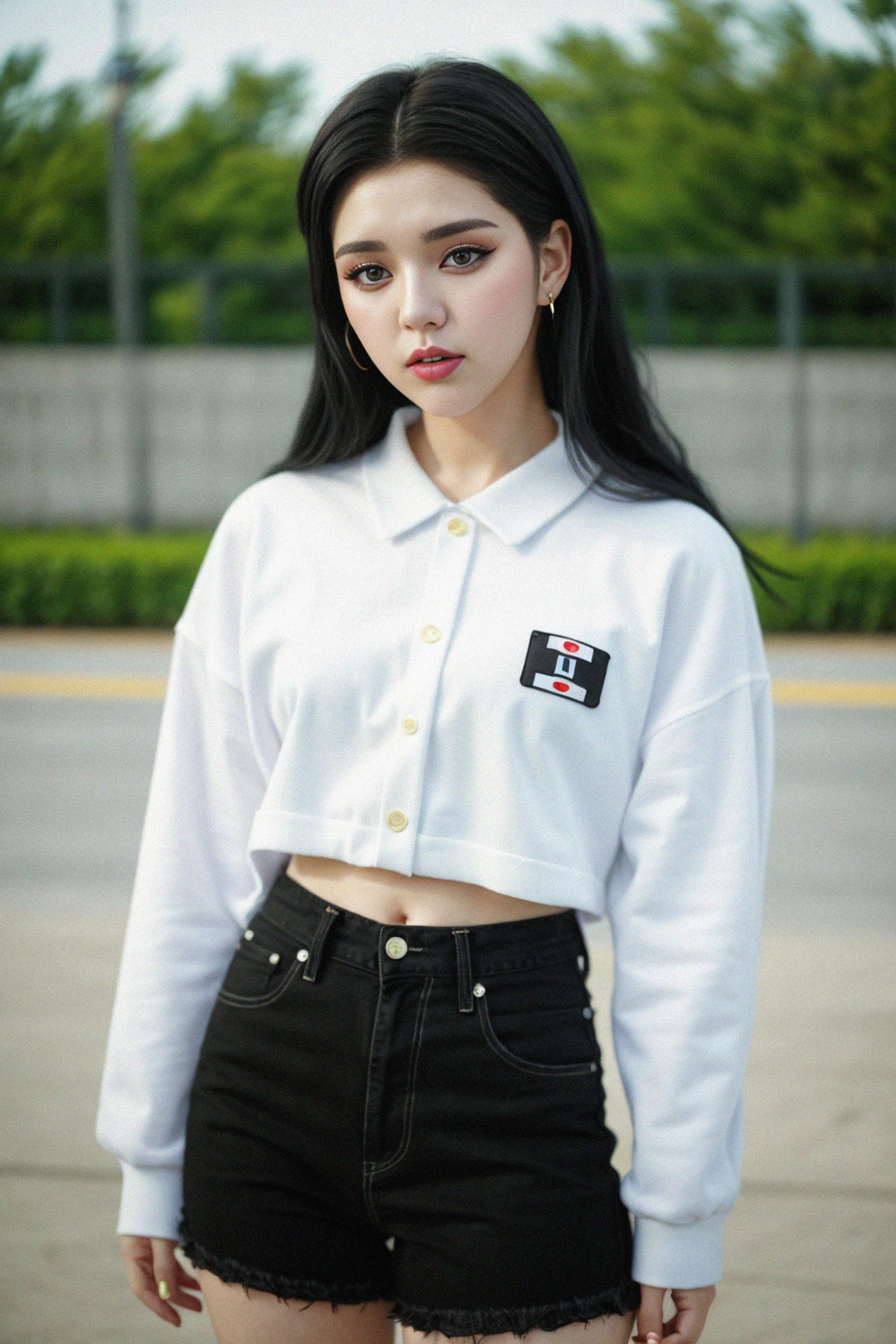 Korean Woman With Black Hair As Korean Kpop K Pop Idol Posing For Photo 7571761