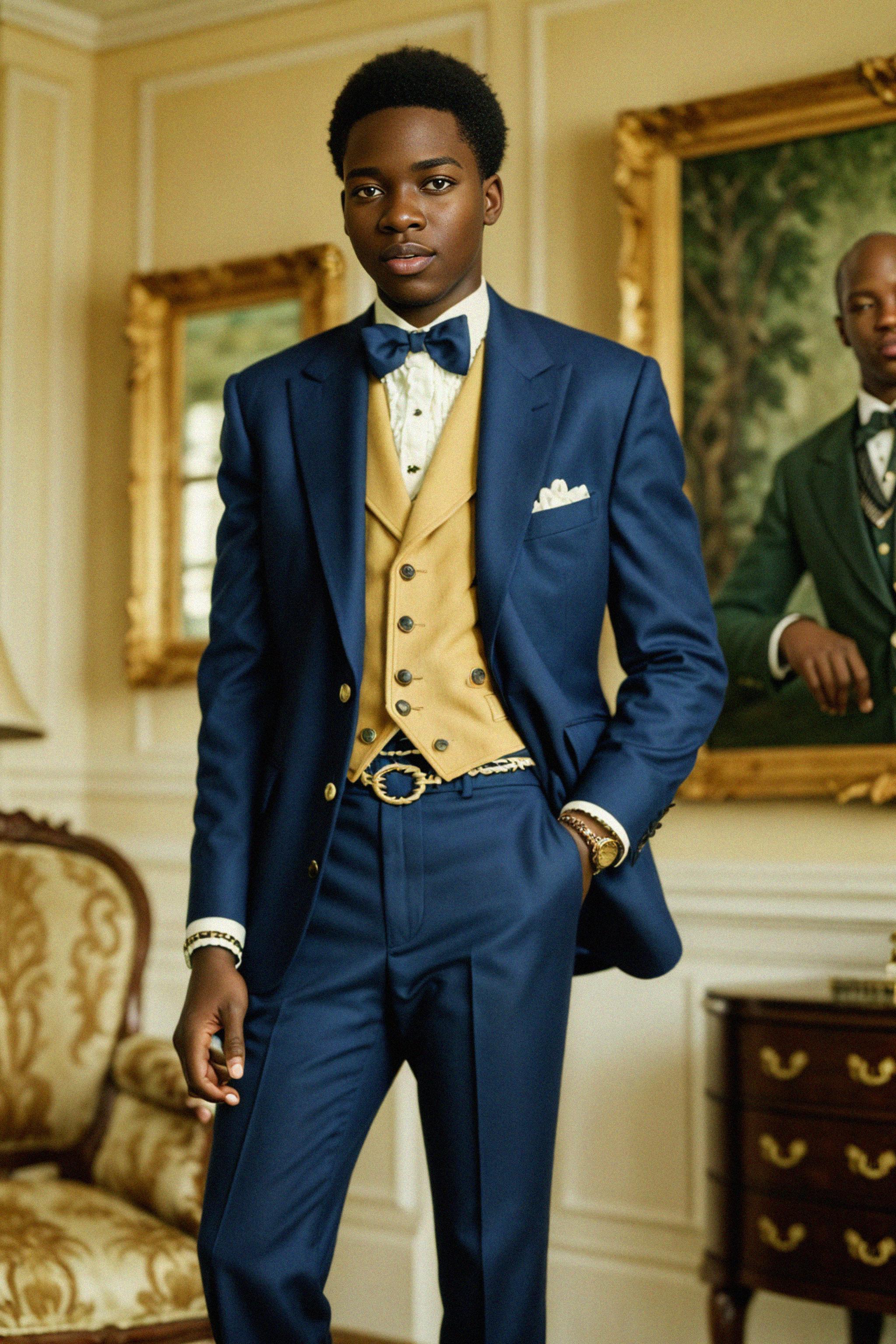 A man in preppy style, old money aesthetic, posh style, elite school ...