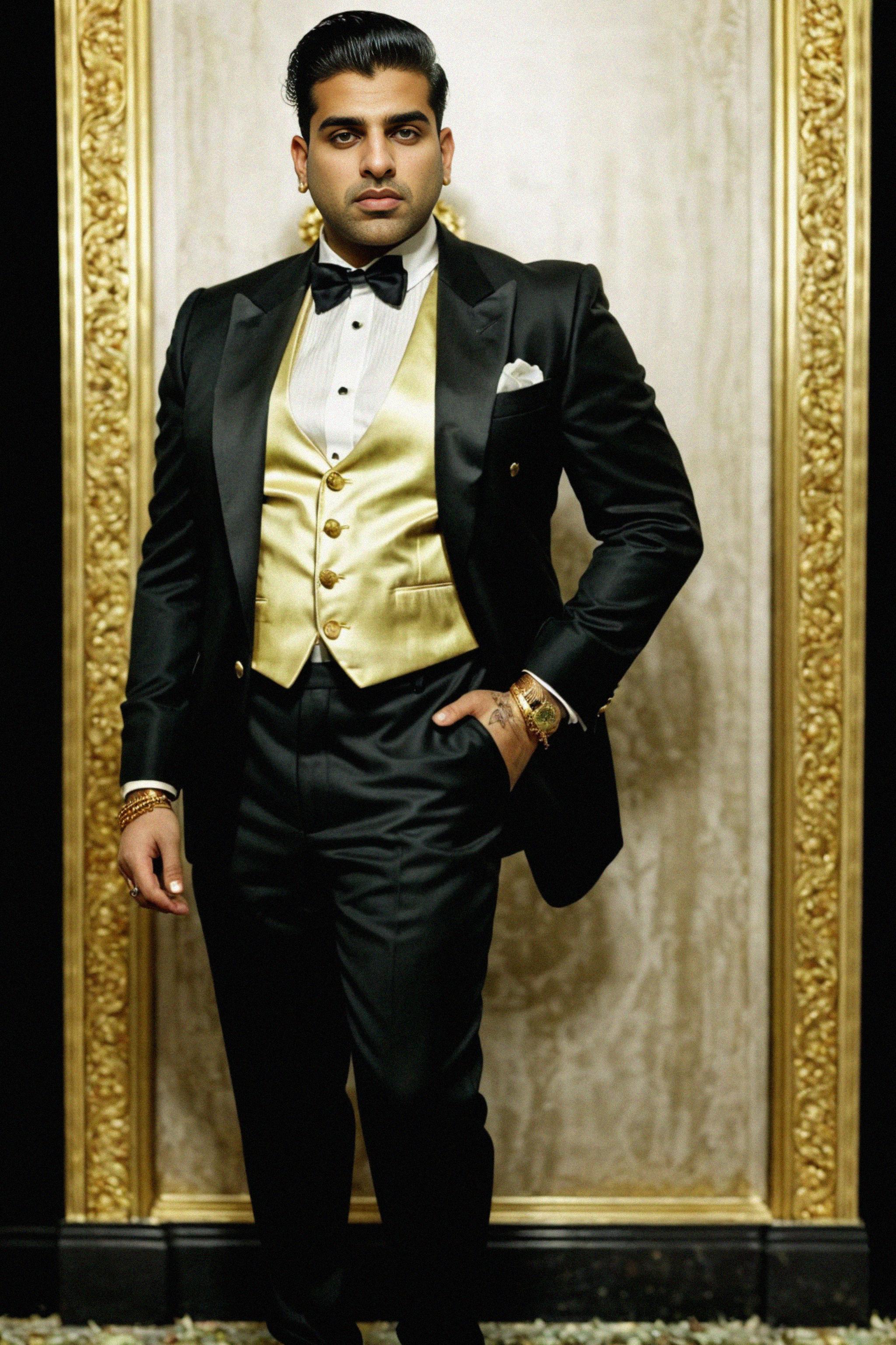 Beautiful man as a mobster, mafia, mafia outfit, tailored suits, chunky ...