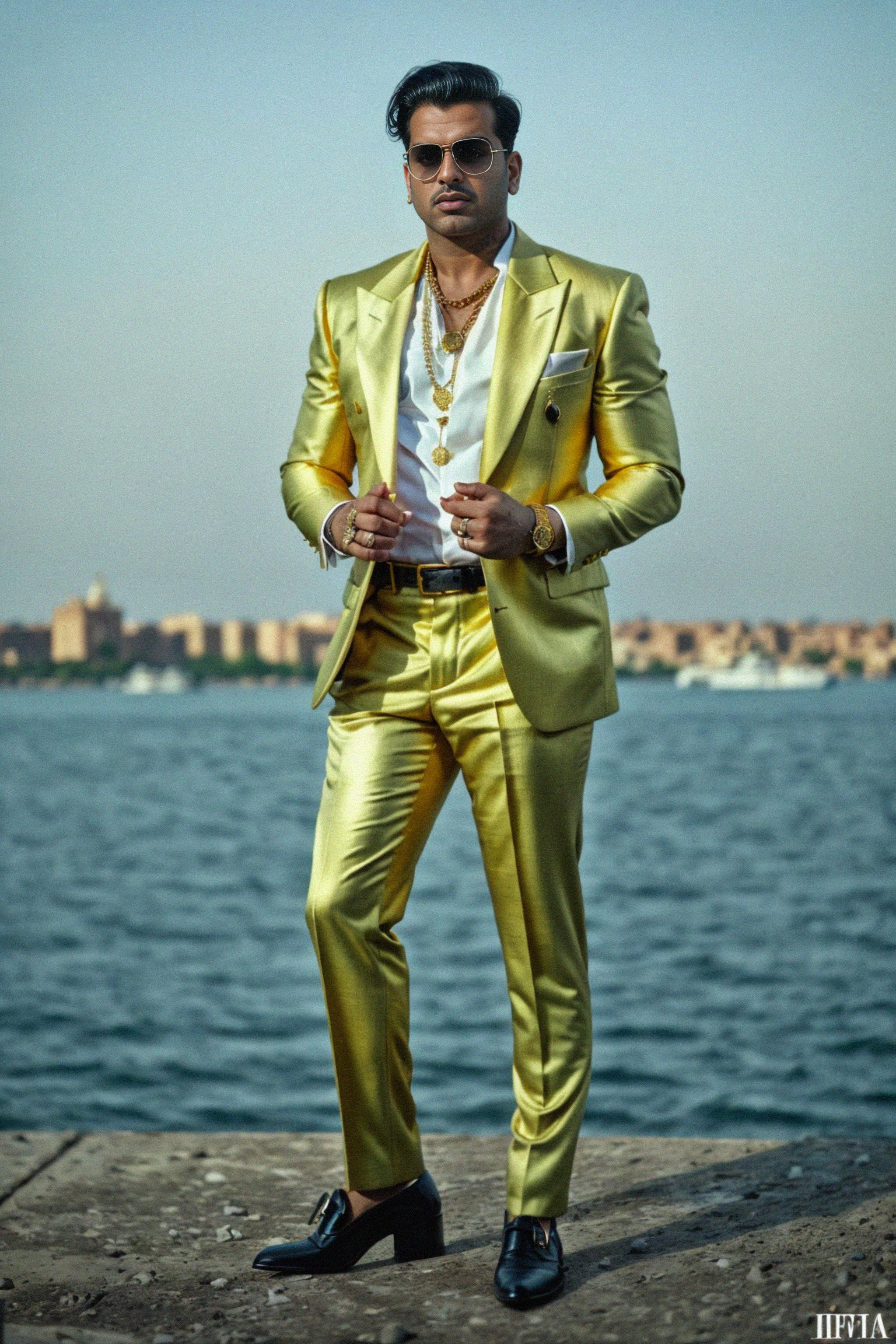 Beautiful man as a mobster, mafia, mafia outfit, tailored suits, chunky ...