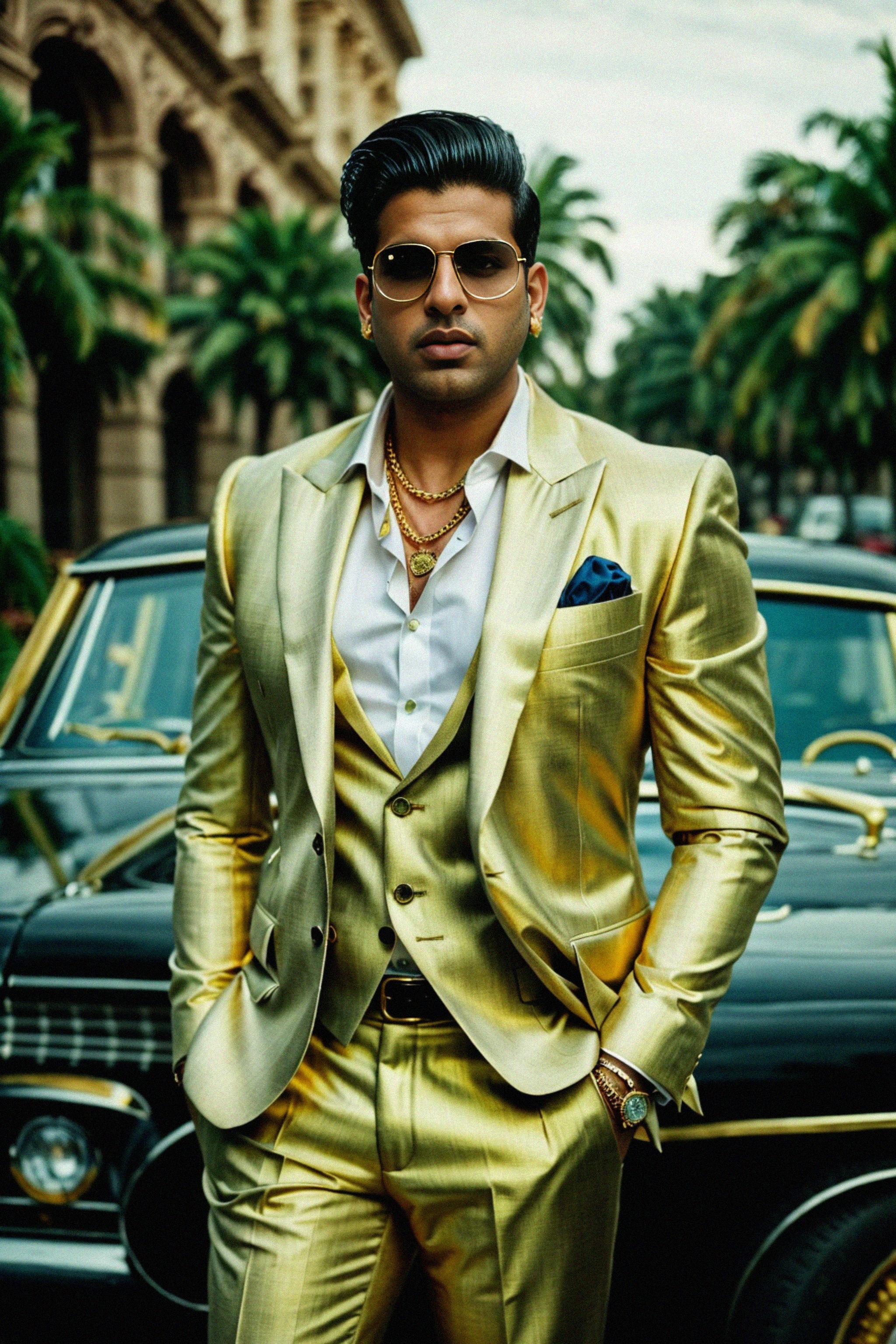 Beautiful man as a mobster, mafia, mafia outfit, tailored suits, chunky ...