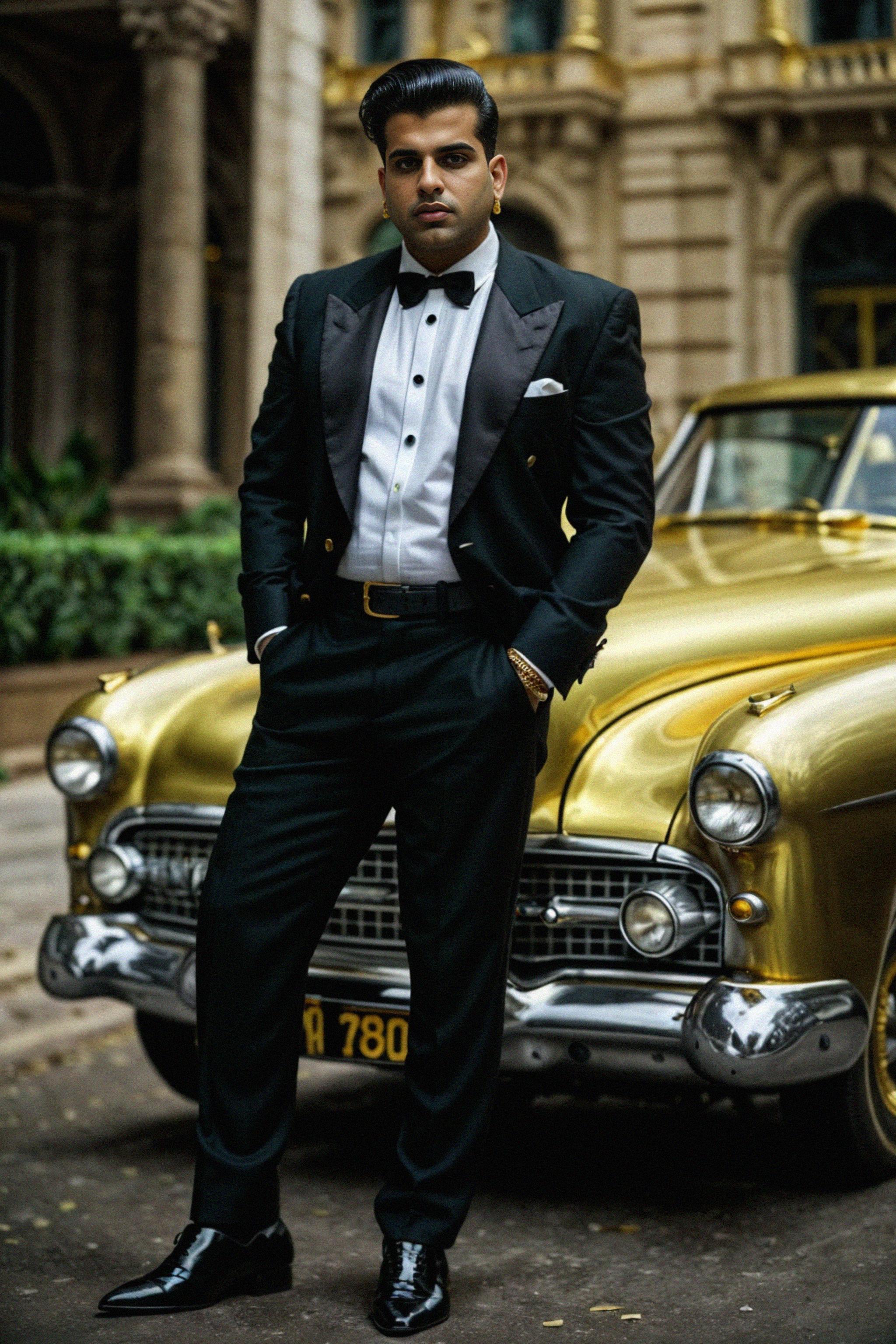 Beautiful man as a mobster, mafia, mafia outfit, tailored suits, chunky ...