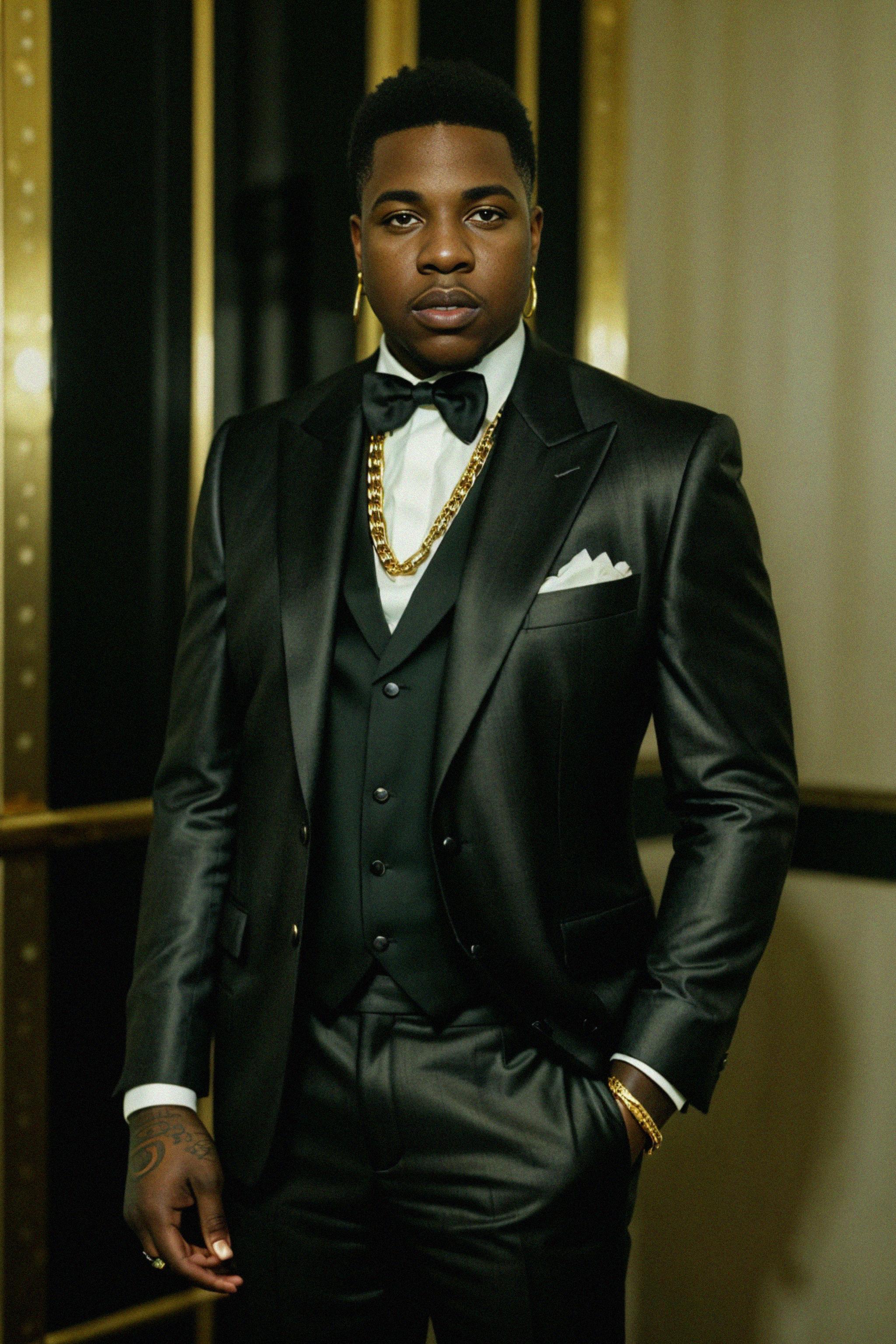 Beautiful man as a mobster, mafia, mafia outfit, tailored suits, chunky ...