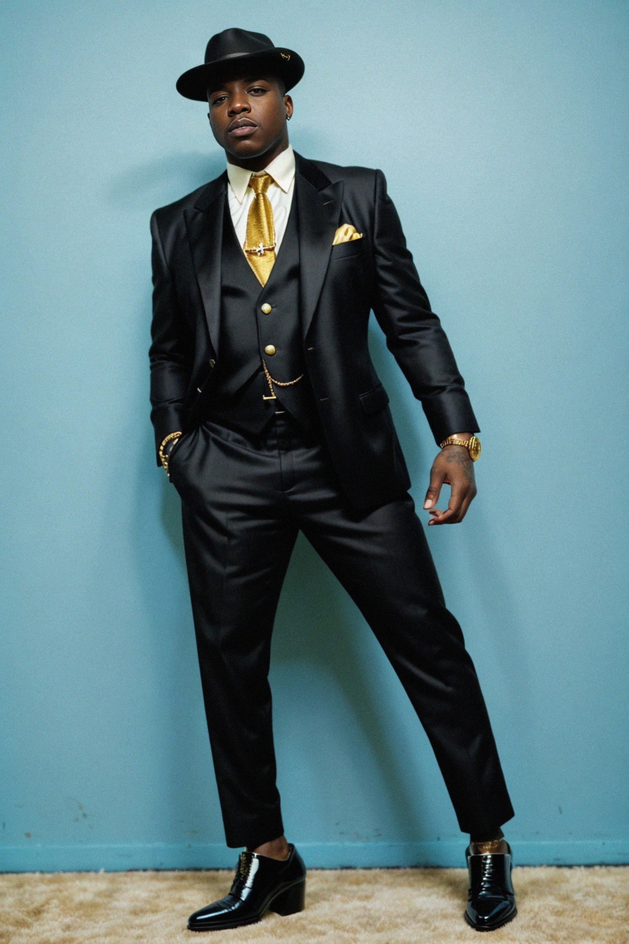 Beautiful man as a mobster, mafia, mafia outfit, tailored suits, chunky ...