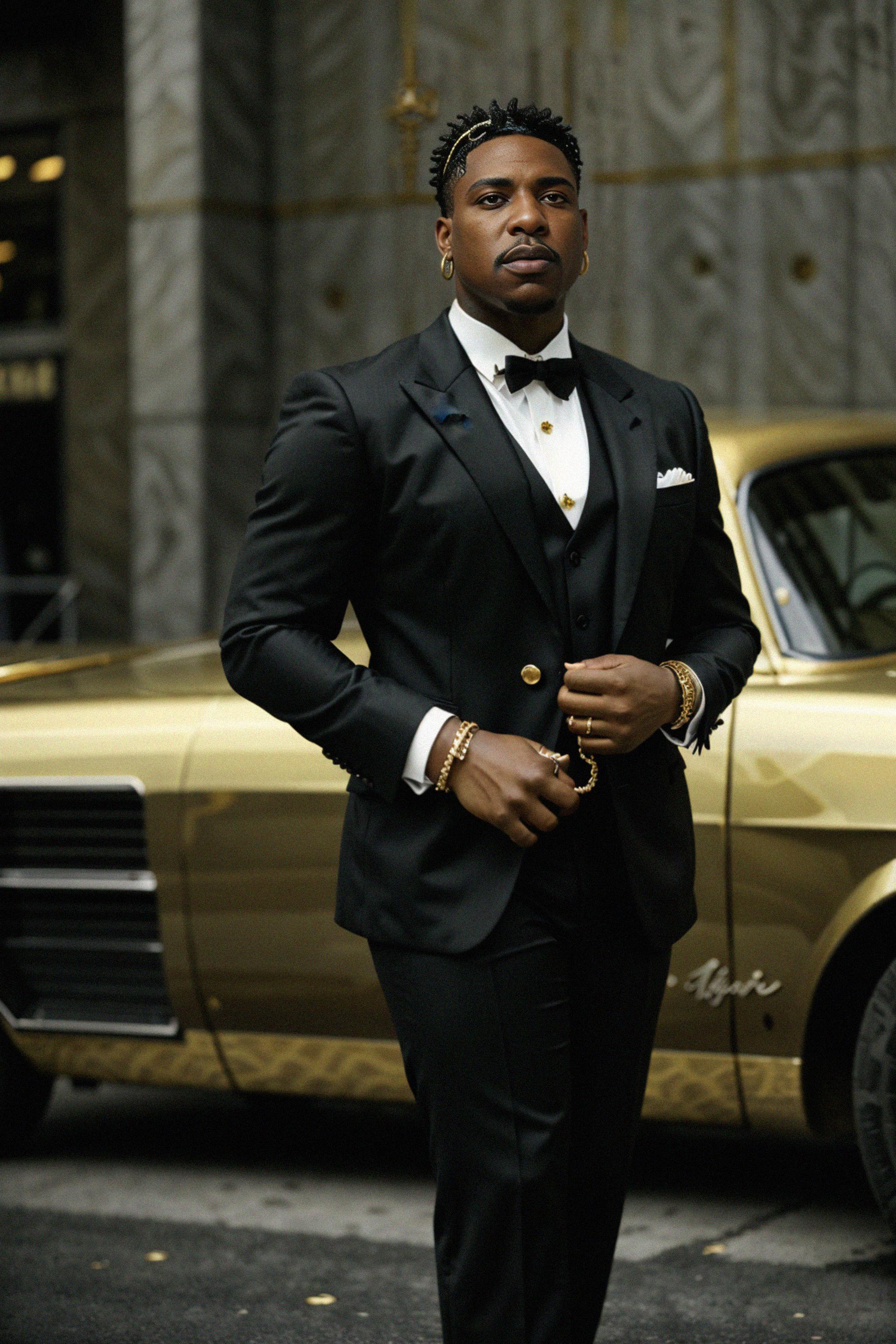 Beautiful man as a mobster, mafia, mafia outfit, tailored suits, chunky ...