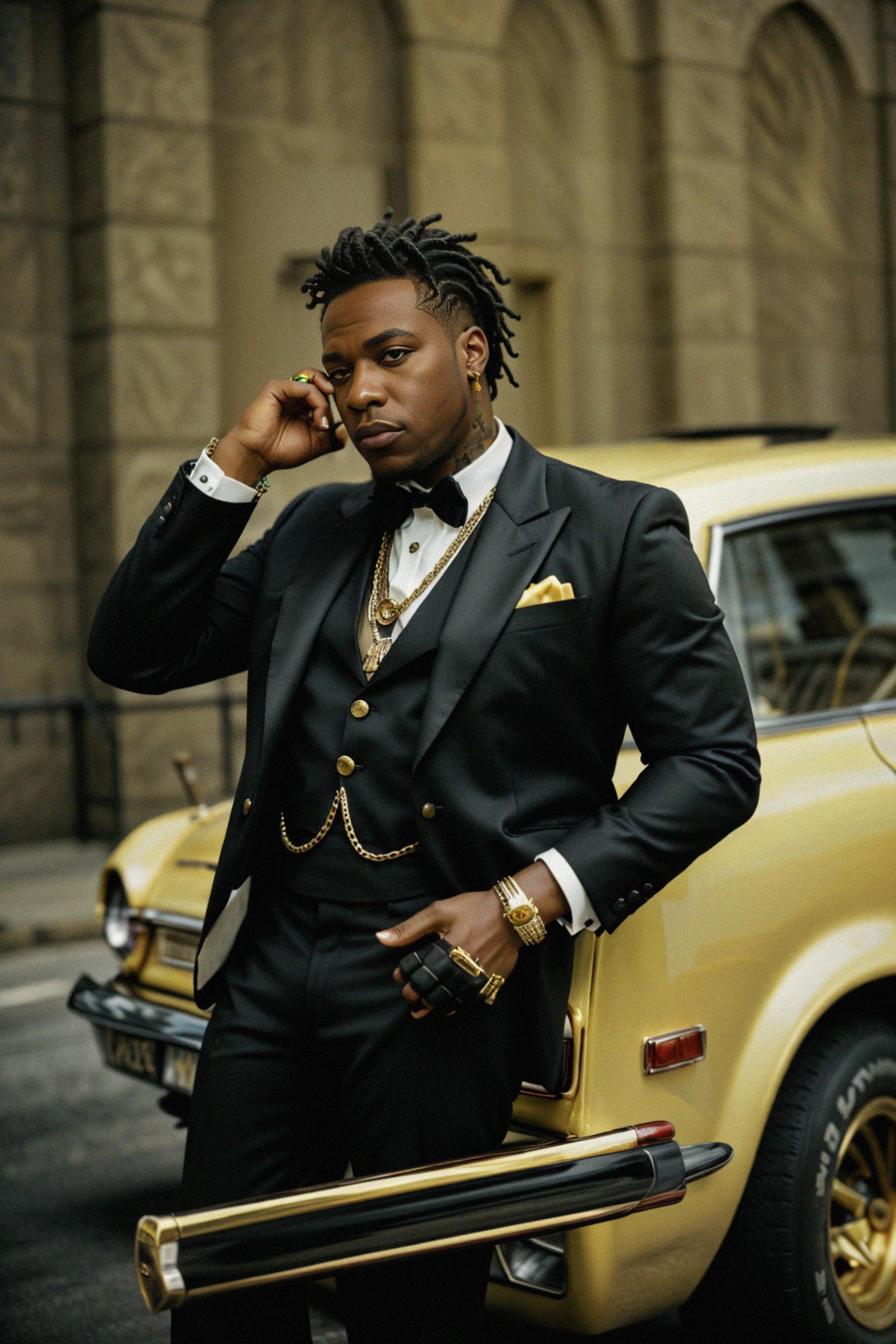 Beautiful man as a mobster, mafia, mafia outfit, tailored suits, chunky ...