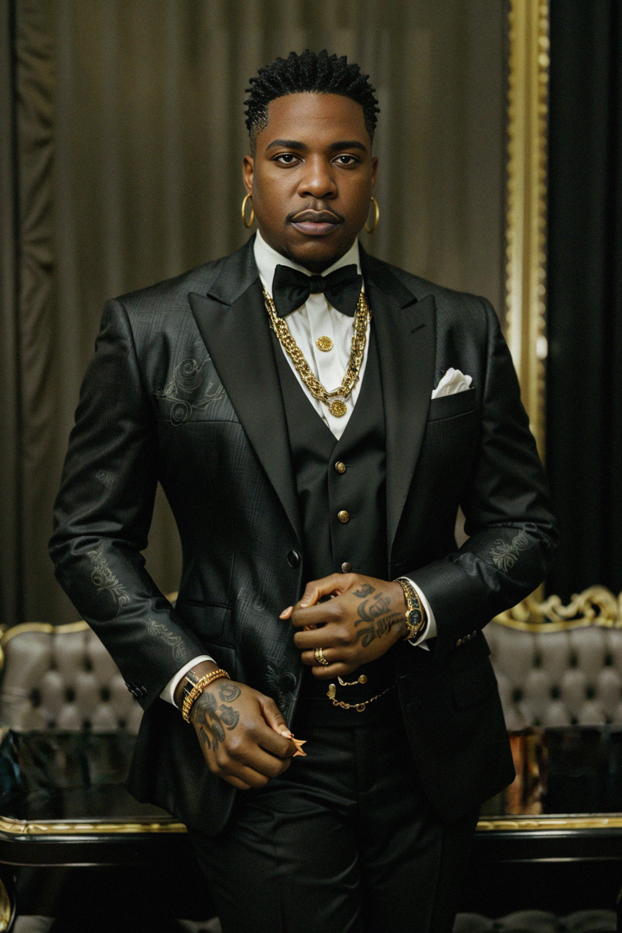 Beautiful man as a mobster, mafia, mafia outfit, tailored suits, chunky ...