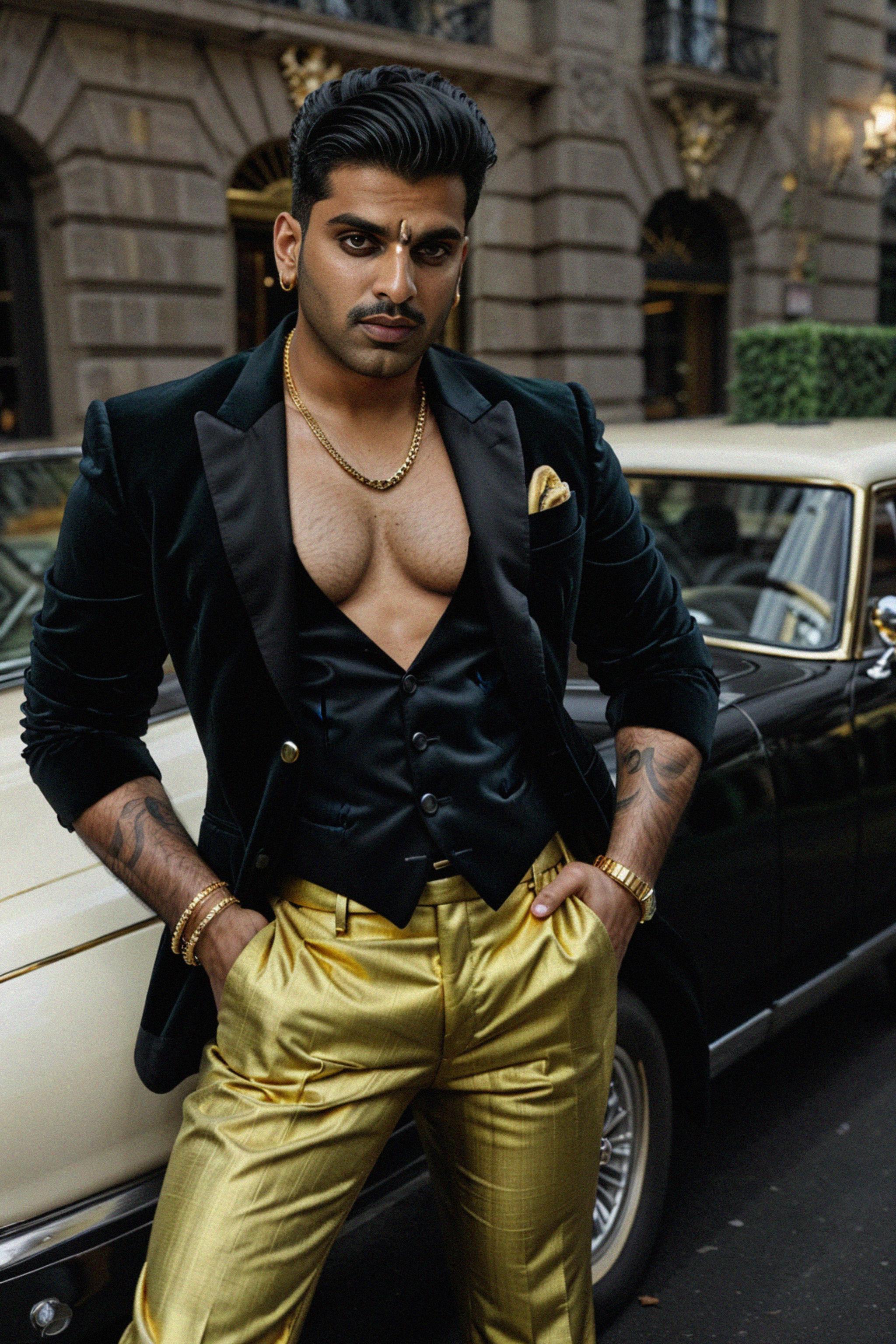 Beautiful man as a mobster, mafia, mafia outfit, tailored suits, chunky ...