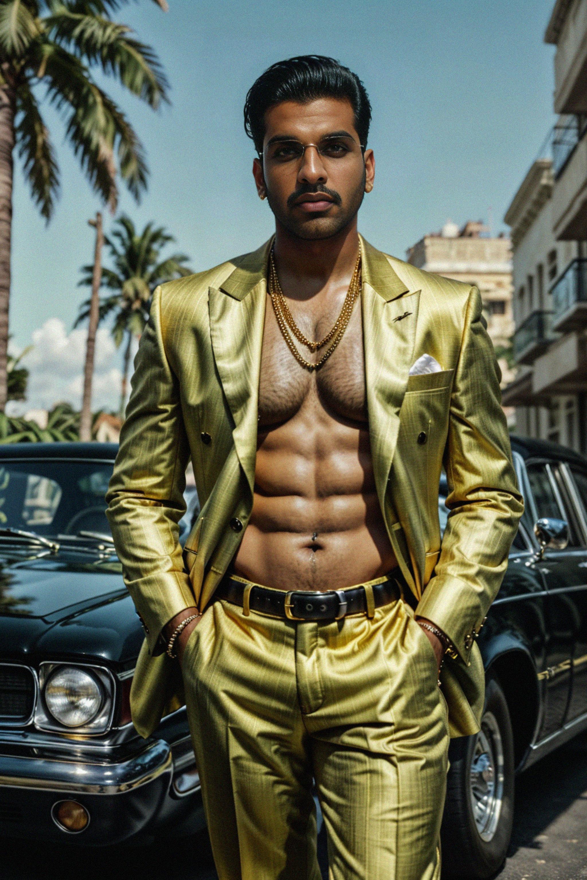 Beautiful man as a mobster, mafia, mafia outfit, tailored suits, chunky ...