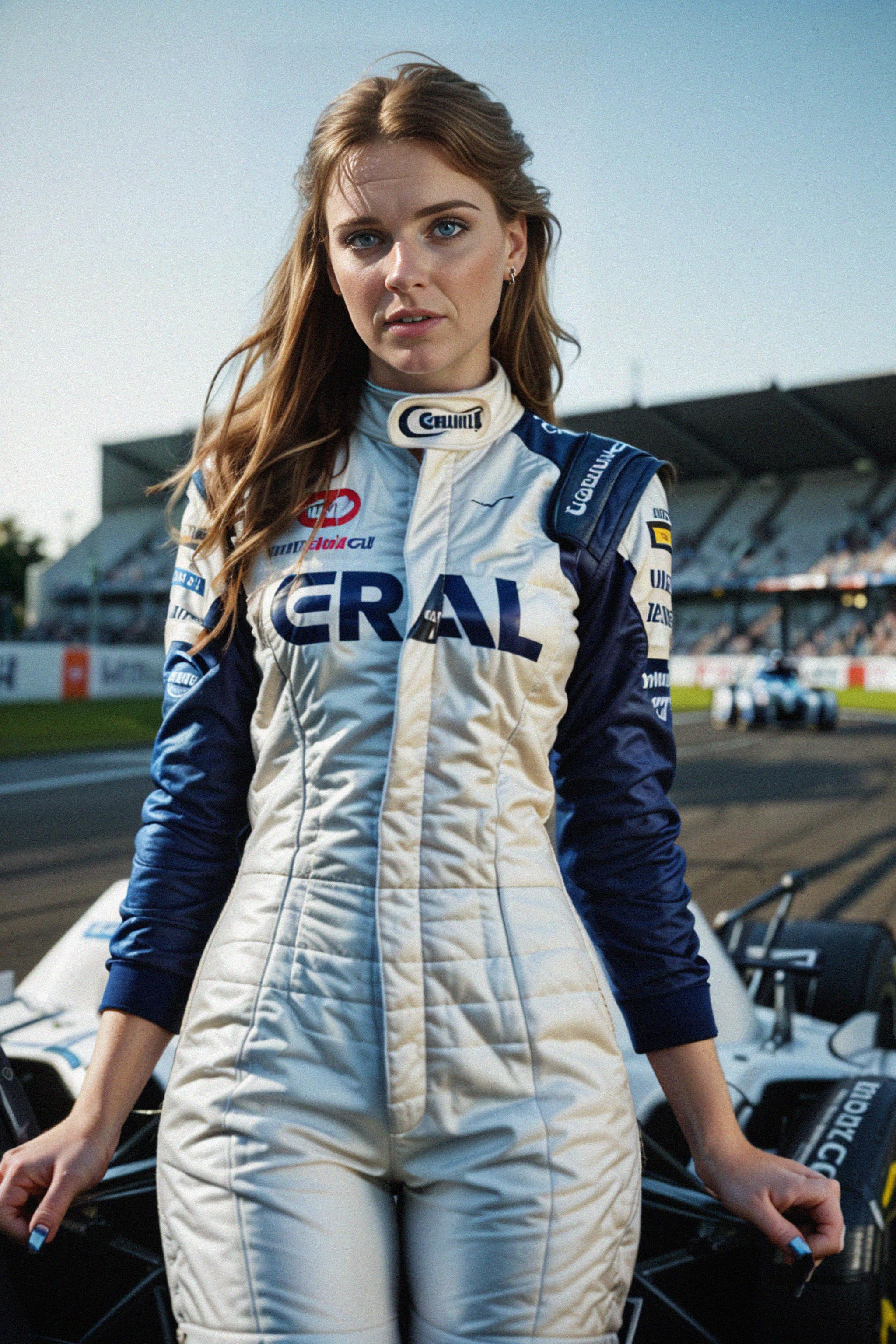 Ultra realistic photograph of woman as Formula 1 race driver - #7721440 ...
