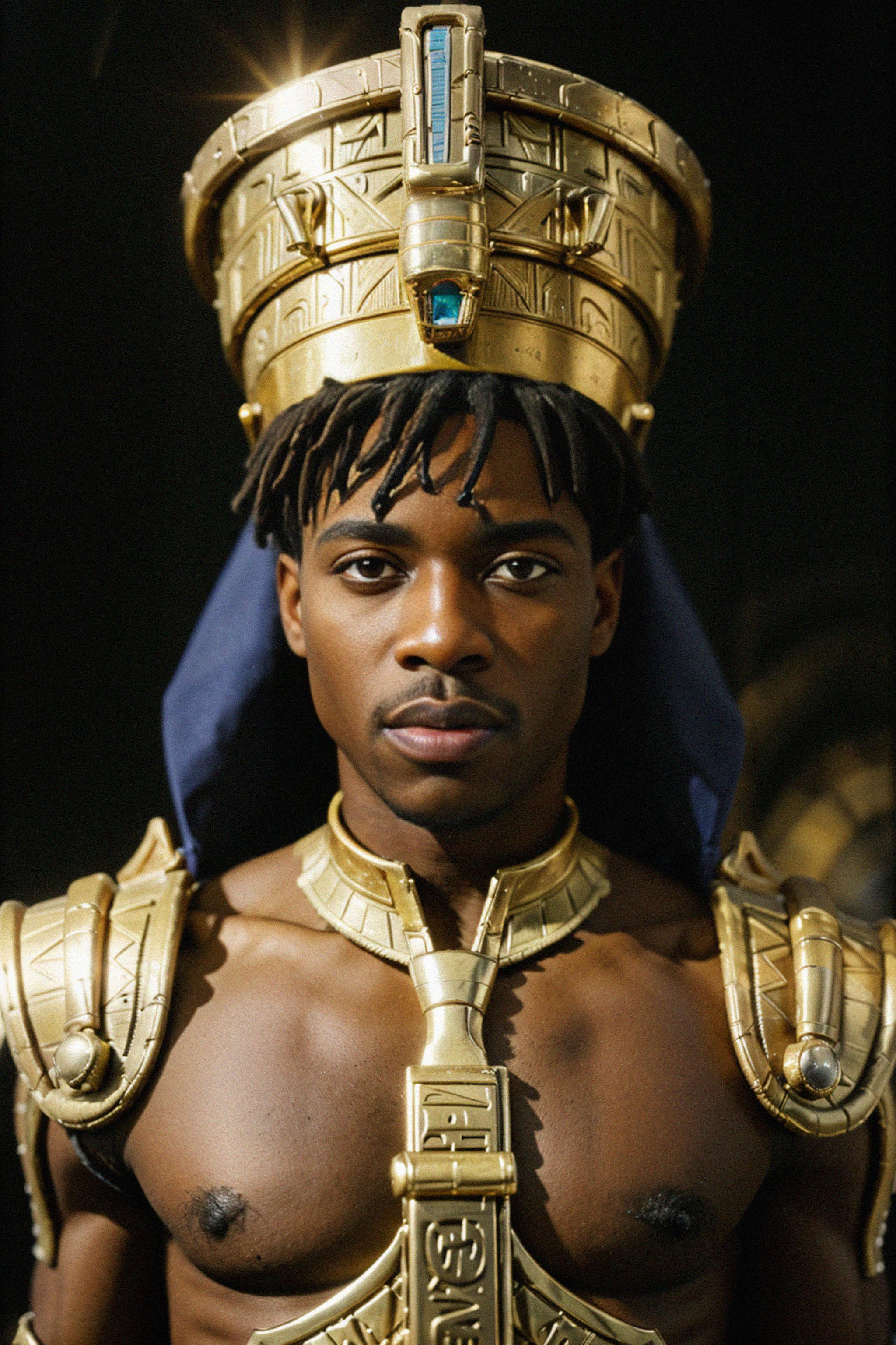 Man as Egyptian Pharaoh Emperor - #7722831 - Royalty Free - AI Photo ...