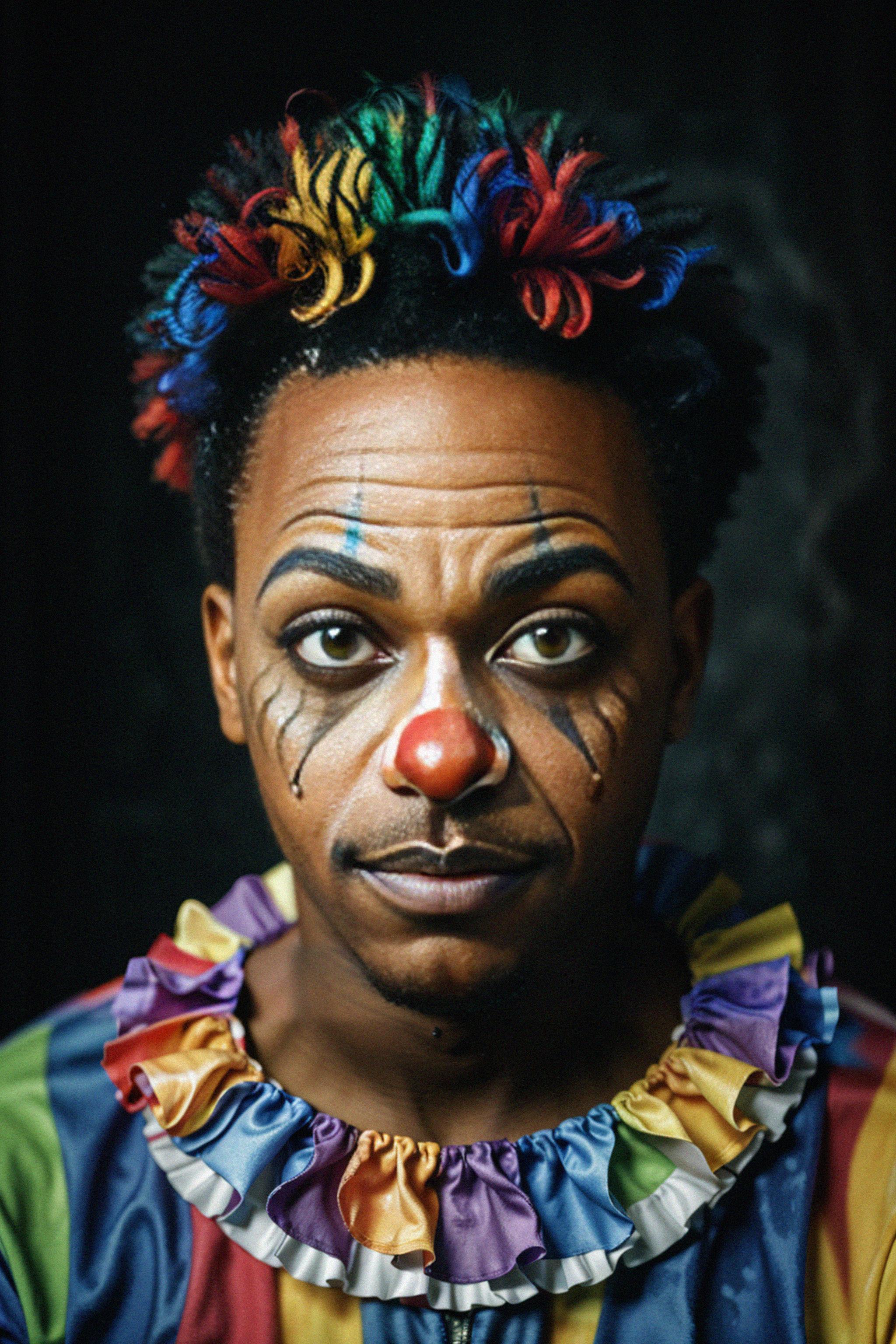 Man as a Clown with Clown Makeup - #7723124 - Royalty Free - AI Photo ...