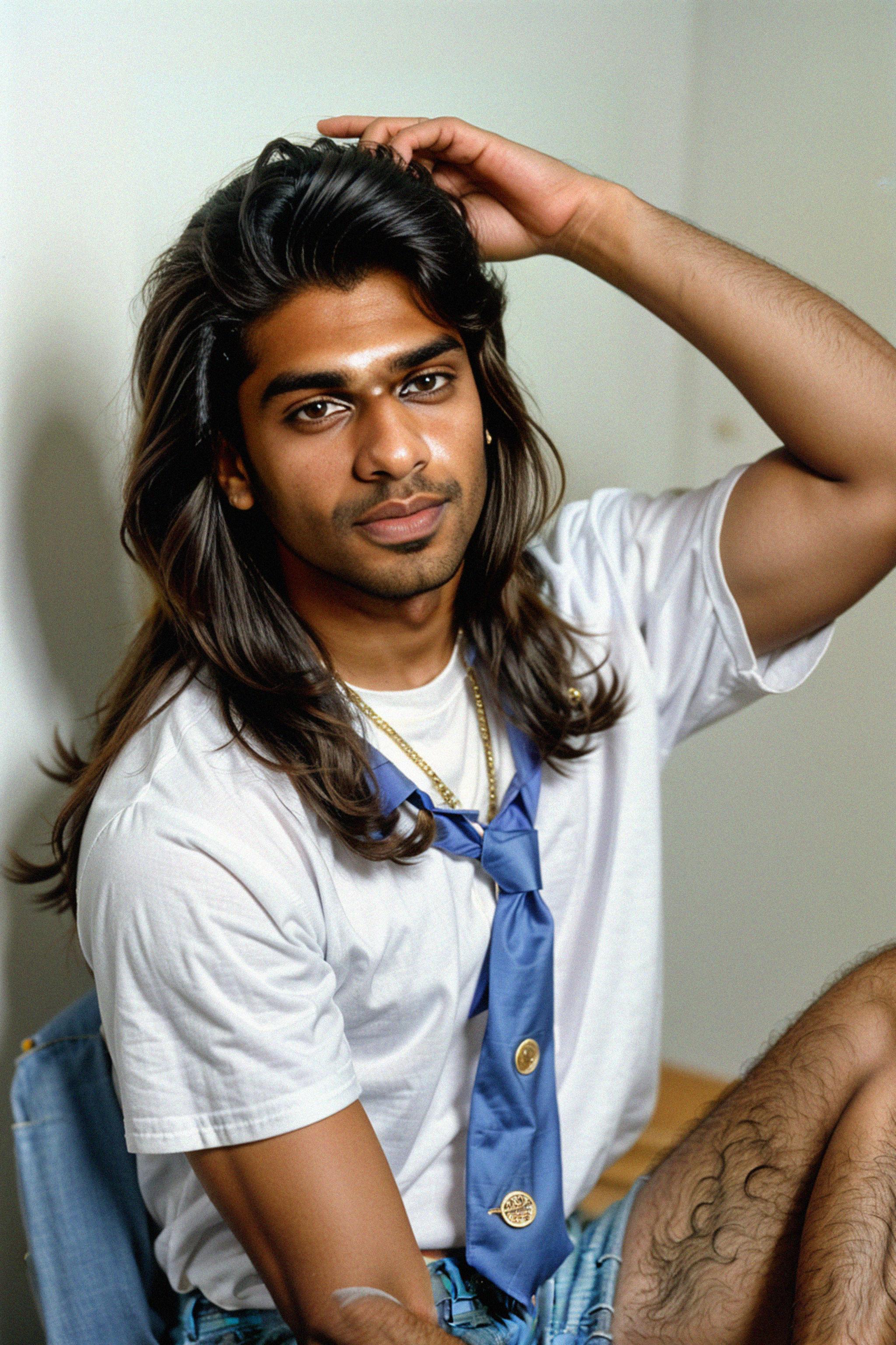 (school portrait) photo headshot of a young 18 y o man in 1990s style ...
