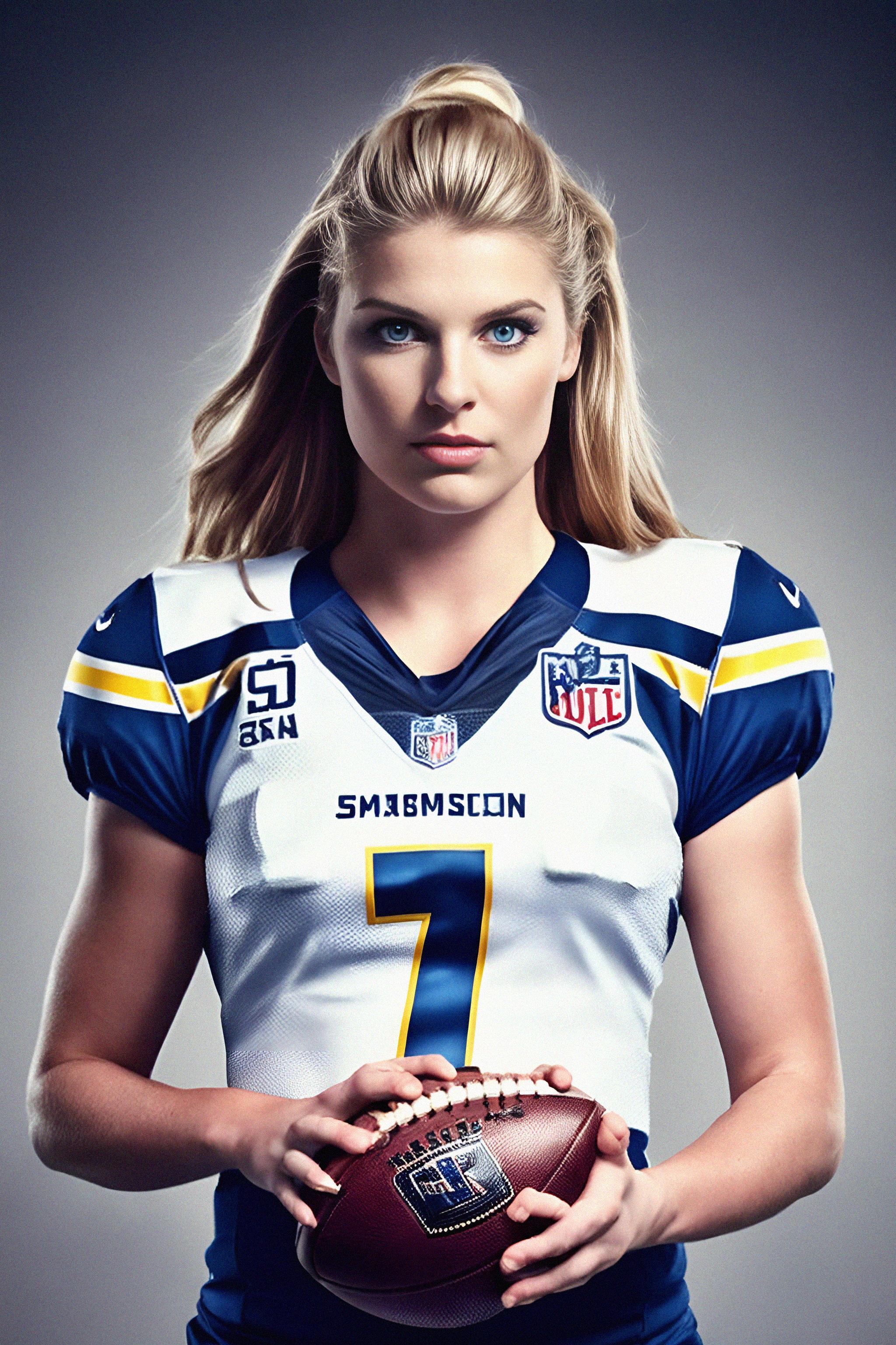 Woman as American Football Player in the NFL - #8731711 - Royalty Free ...