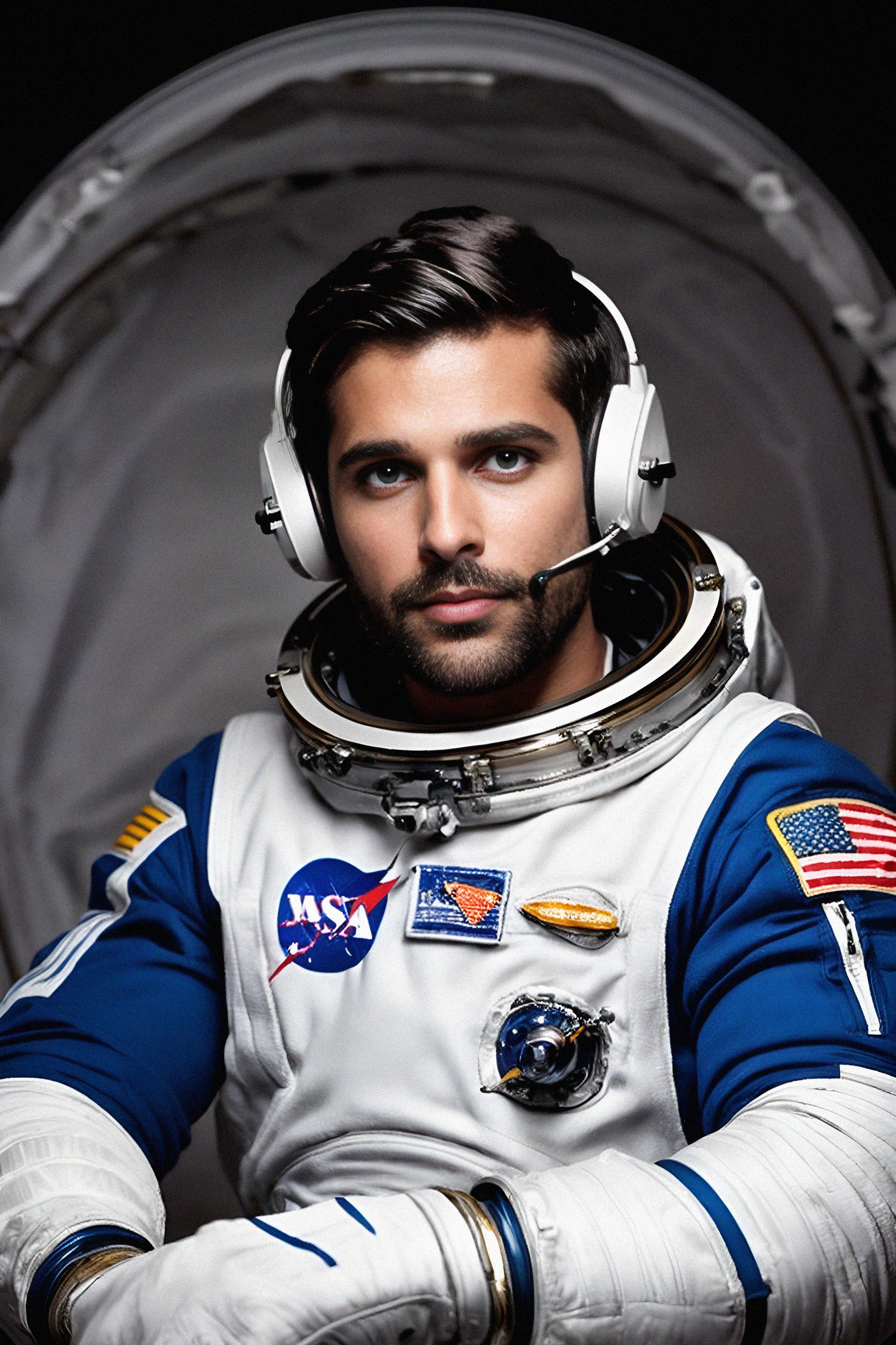 Man as NASA Astronaut in space suit - #8731917 - Royalty Free - AI ...