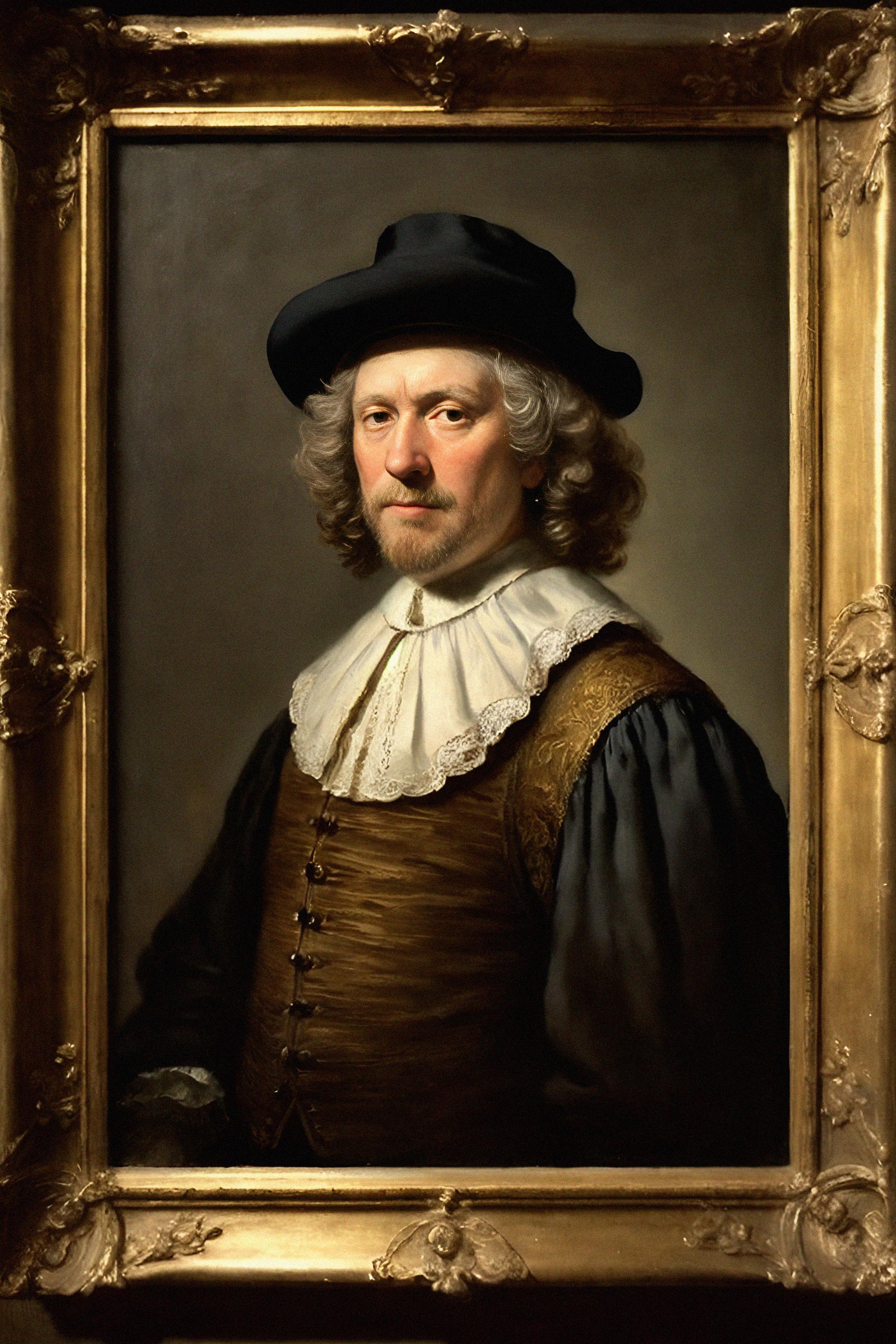 Man by Rembrandt painting. by Rembrandt Harmenszoon van Rijn. Dutch ...