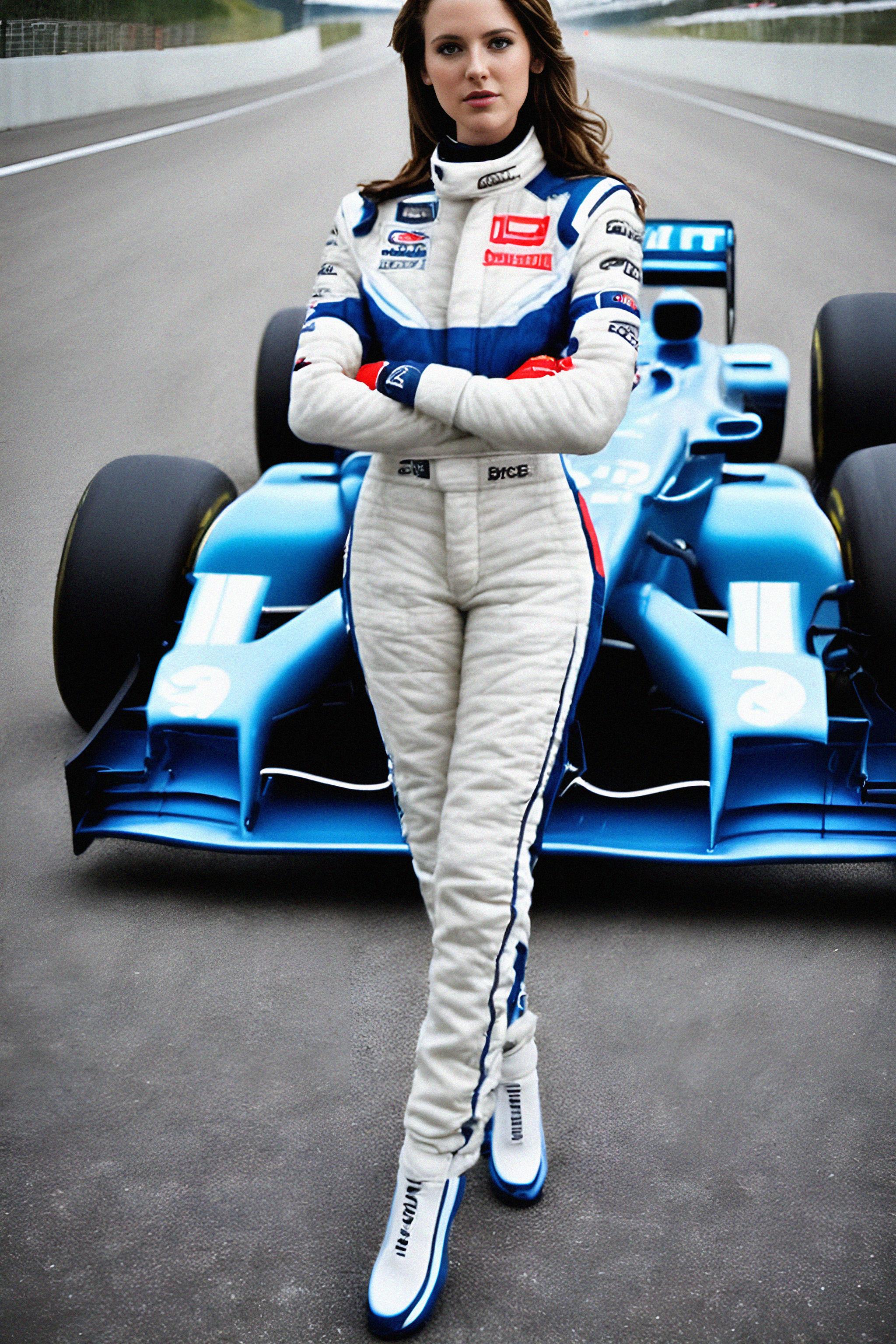 Ultra realistic photograph of woman as Formula 1 race driver - #8733994 ...