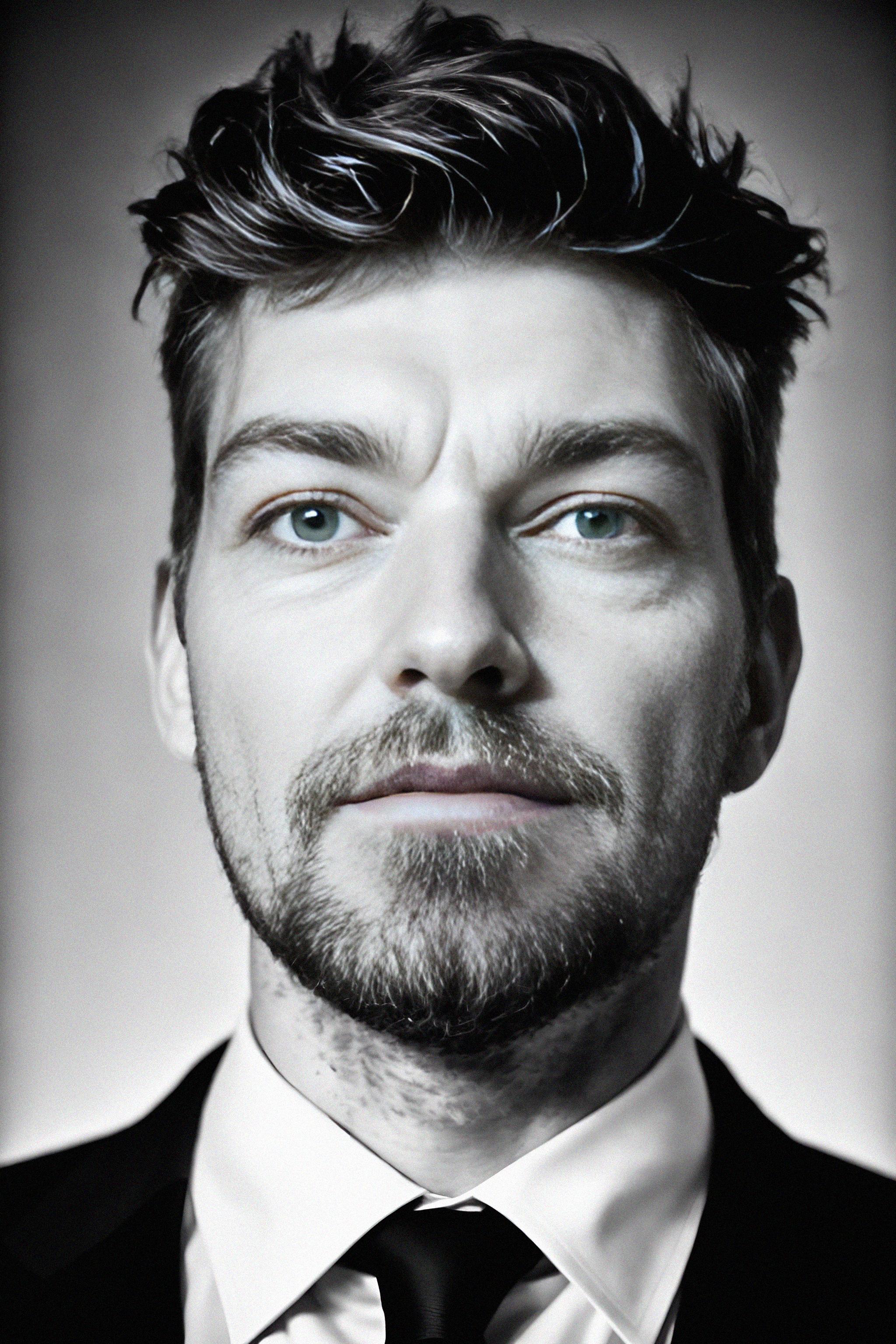 8k professional headshot of man, crisp details, studio backdrop ...