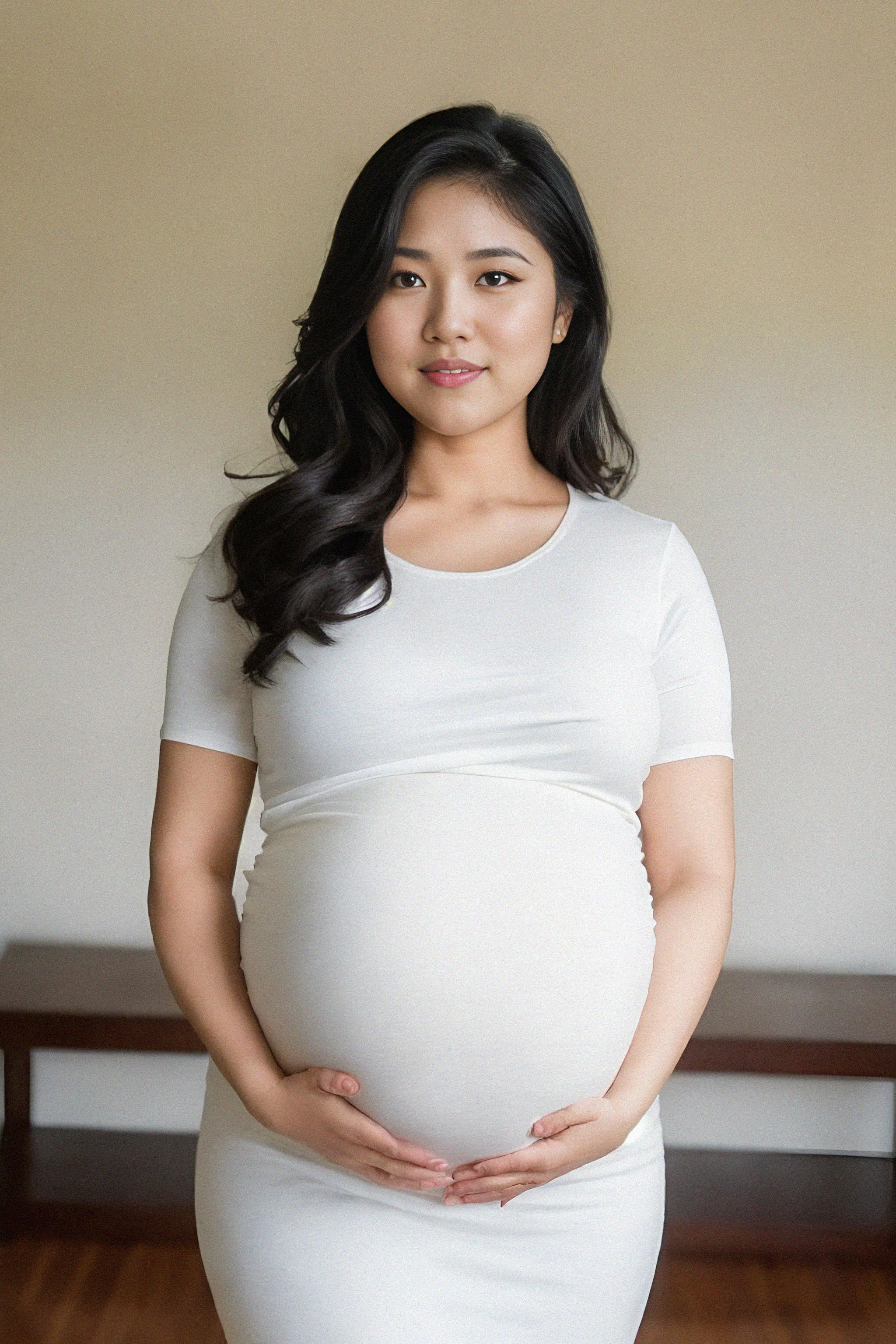 Healthy pregnant woman in maternity photographs, beautiful pregnant ...