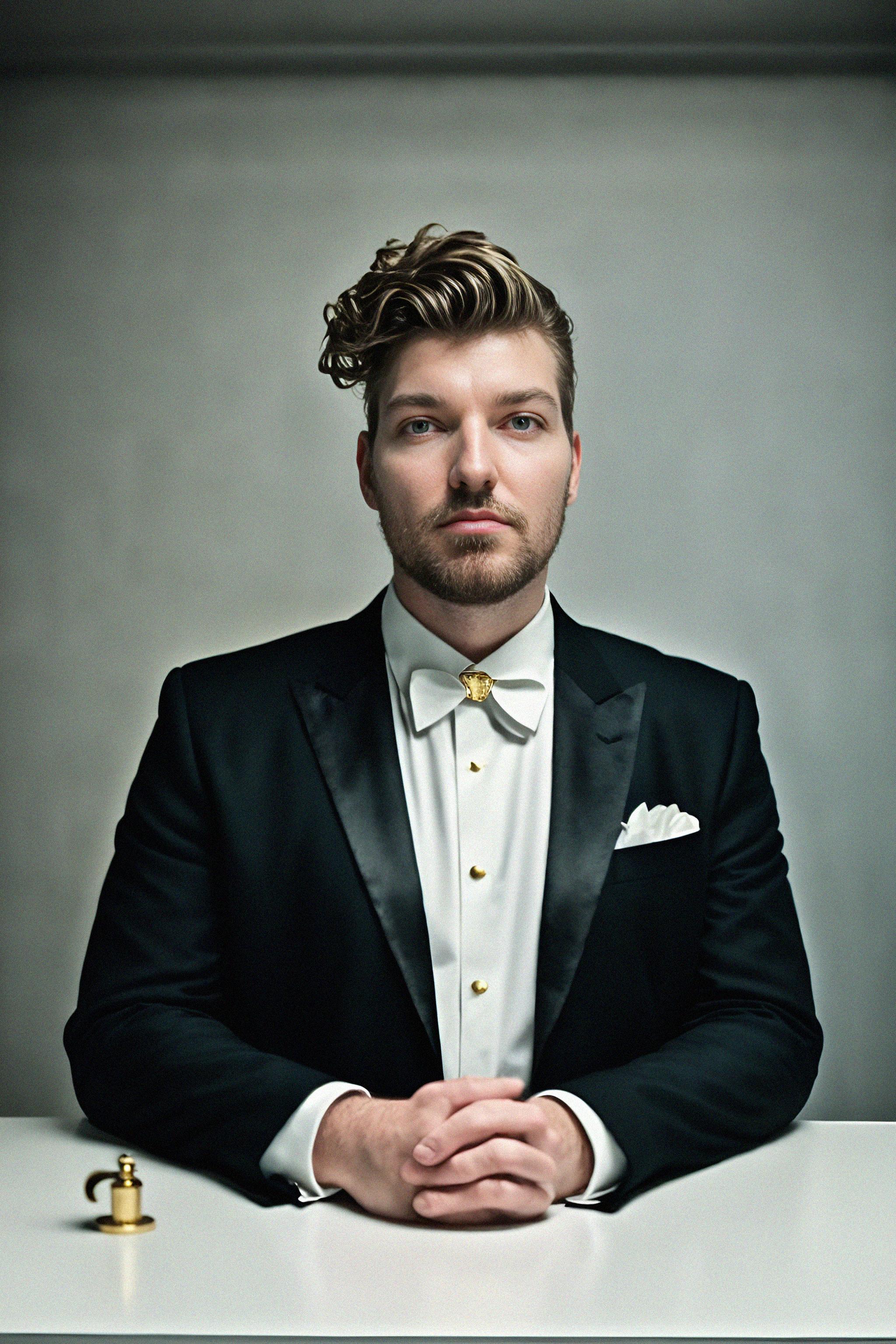 Beautiful man as a mobster, mafia, mafia outfit, tailored suits, chunky ...