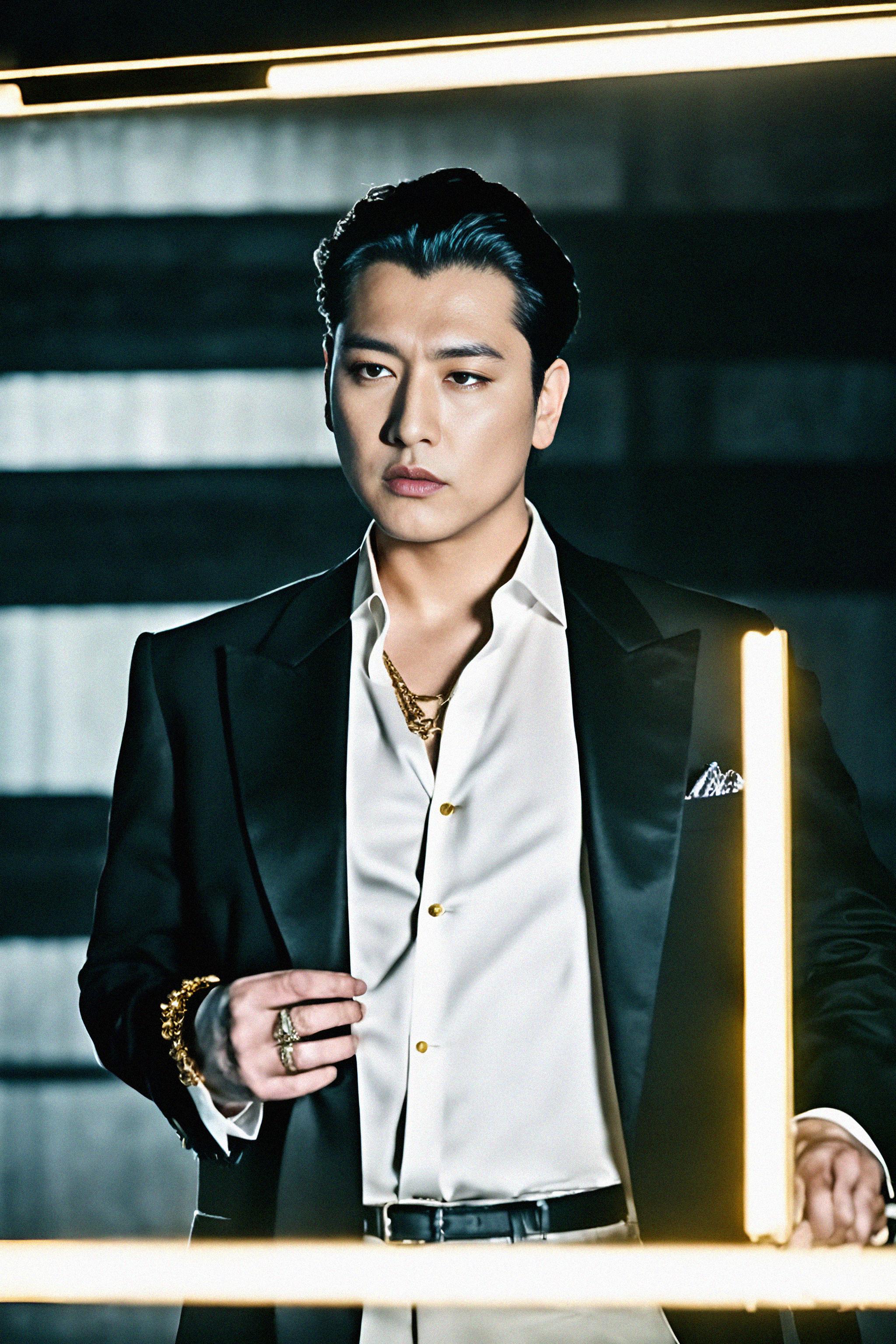 Beautiful man as a mobster, mafia, mafia outfit, tailored suits, chunky ...