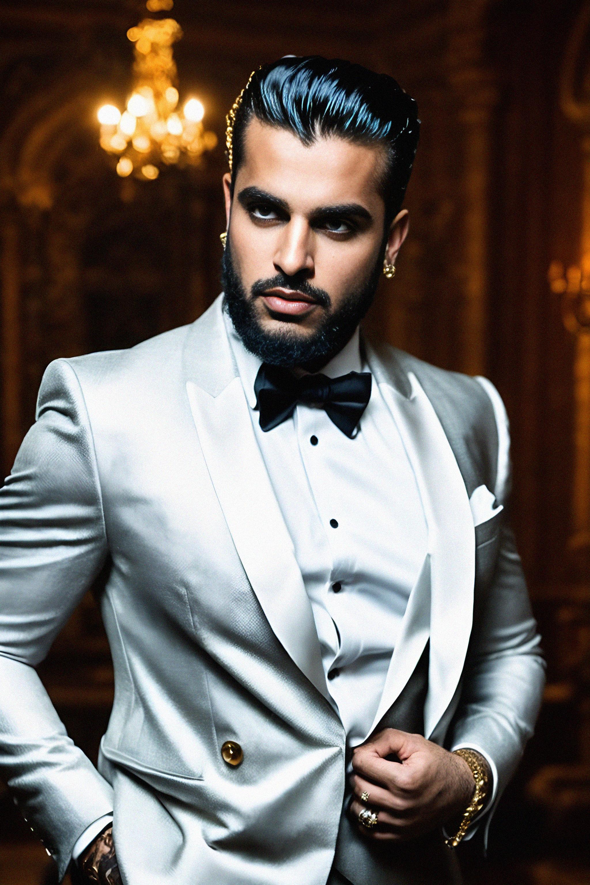 Beautiful man as a mobster, mafia, mafia outfit, tailored suits, chunky ...