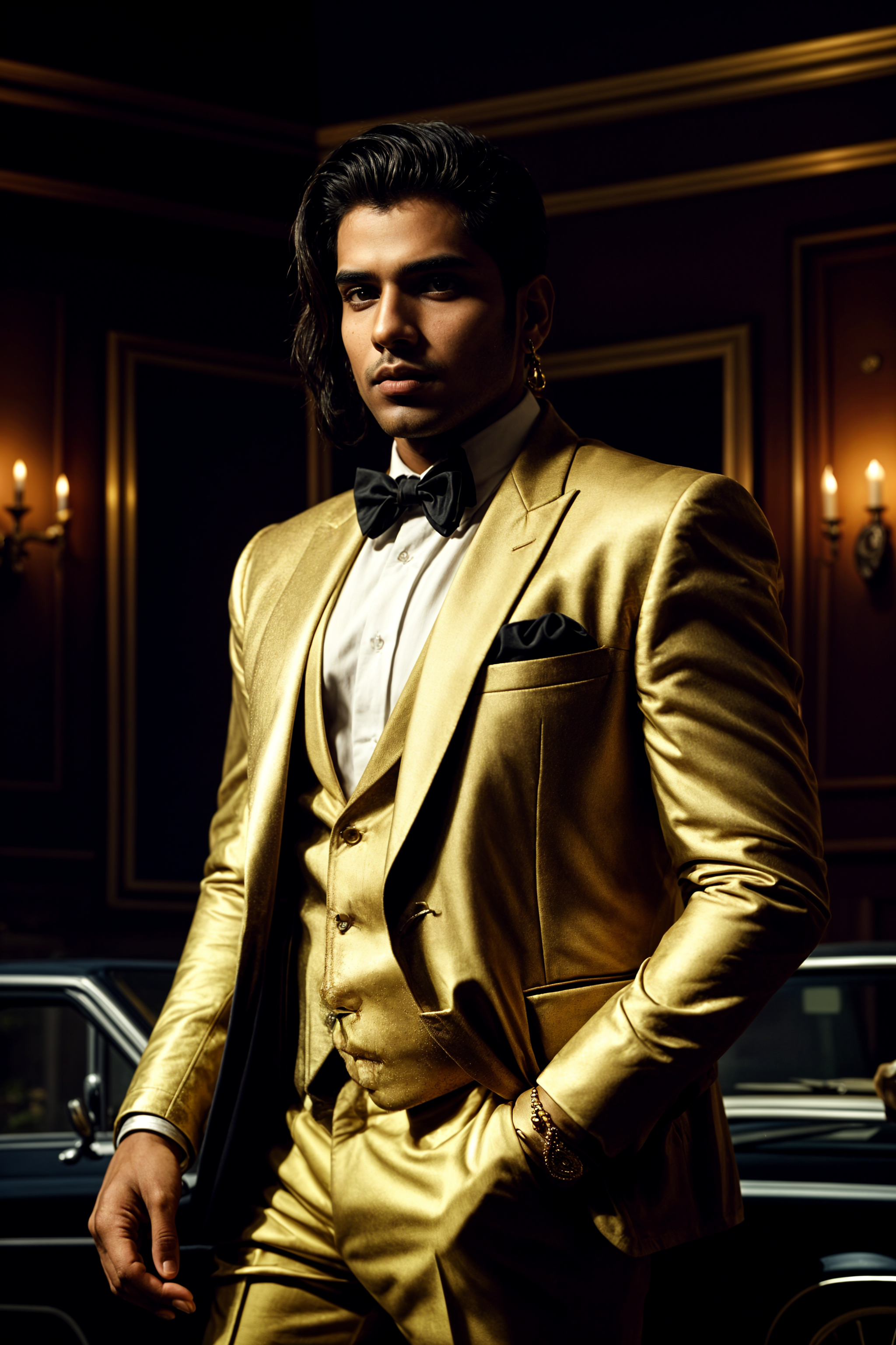 Beautiful man as a mobster, mafia, mafia outfit, tailored suits, chunky ...