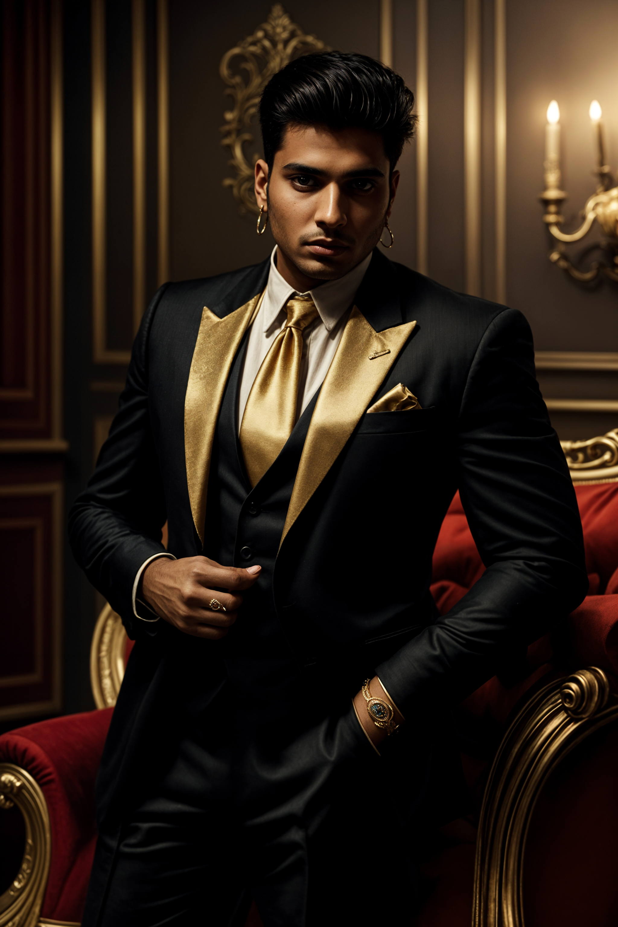 Beautiful man as a mobster, mafia, mafia outfit, tailored suits, chunky ...