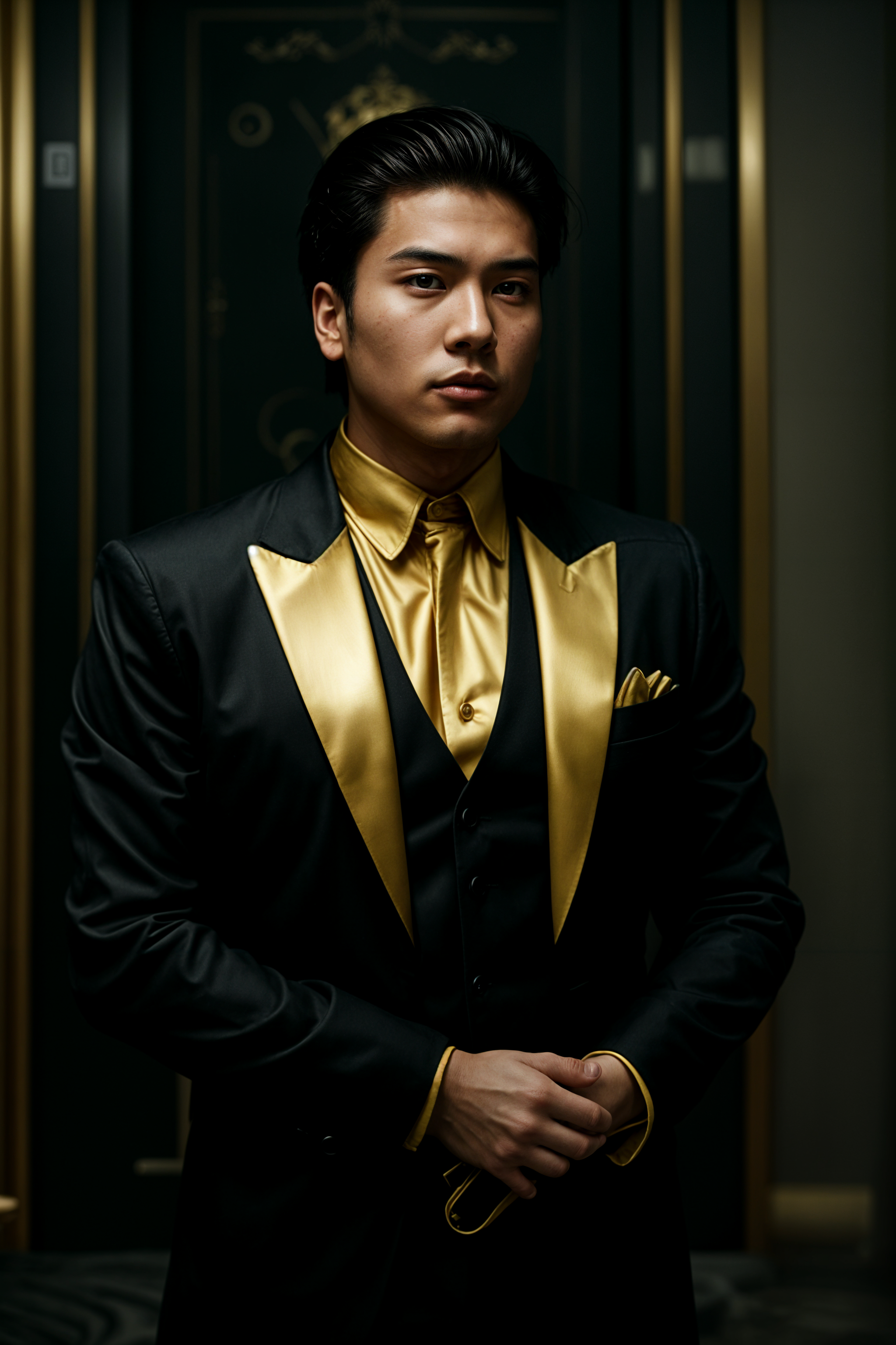 Beautiful man as a mobster, mafia, mafia outfit, tailored suits, chunky ...