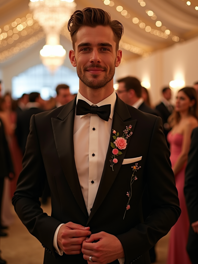 Man mingling with A-list celebrities inside the Met Gala main hall ...