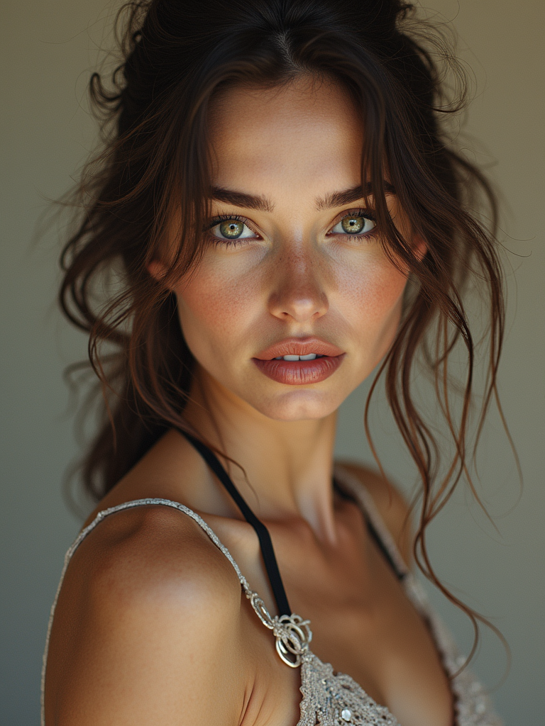 Model reimagined as a modern art portrait. Contemporary style, artistic ...